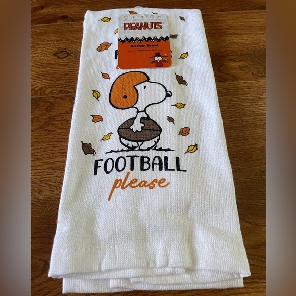 Peanuts | Kitchen | Peanuts Fall Football Please Snoopy Kitchen Towel ...